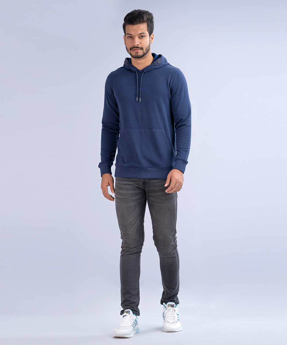 Navy Blue Hoodie Sweatshirt